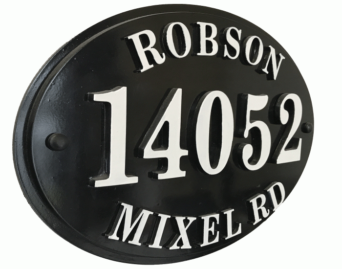Classic Style Sign – Address Signage Company