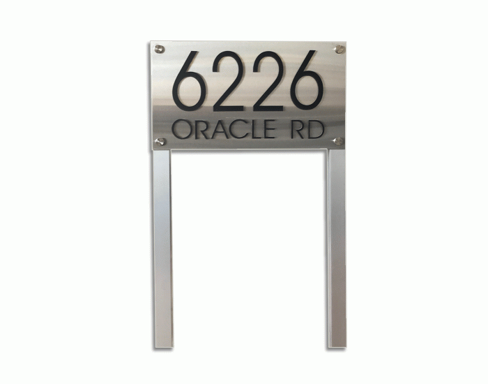Stainless Steel Lawn Sign - Style 21 - ASC