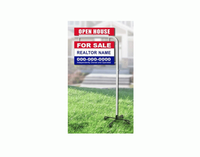 Metal Lawn Sign Post - ASC